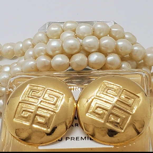 Givenchy | Jewelry | Vintage Givenchy Signed Logo Earrings | Poshmark